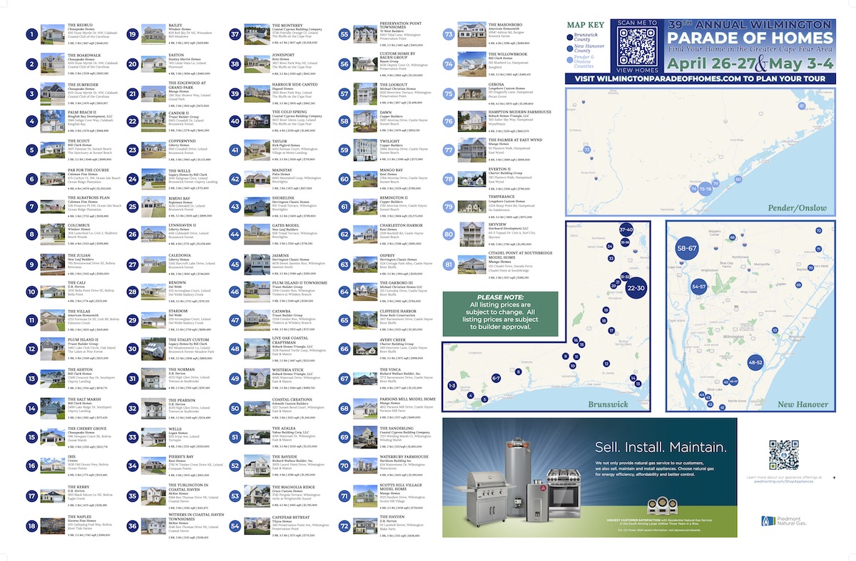 2025 Parade Map - Wilmington Parade of Homes